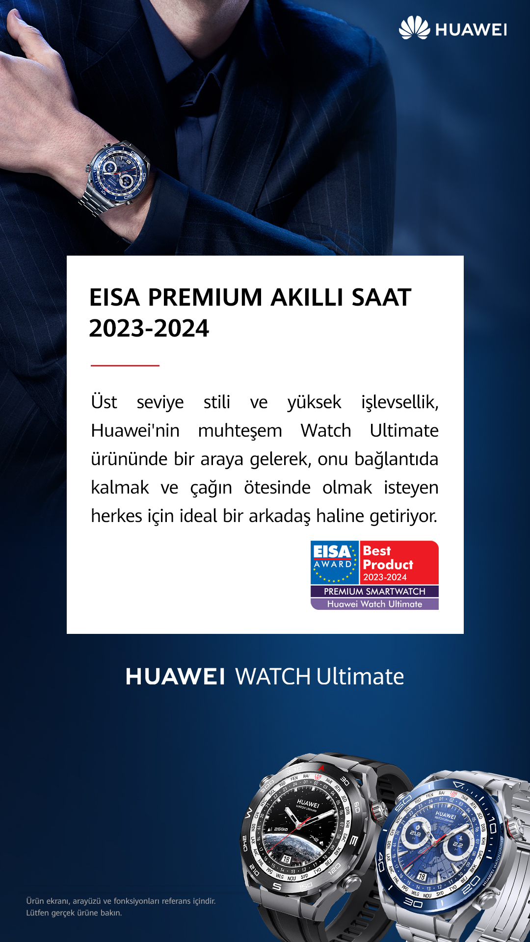 Yılın premium akıllı saati HUAWEI Watch ultimate oldu - Techinside